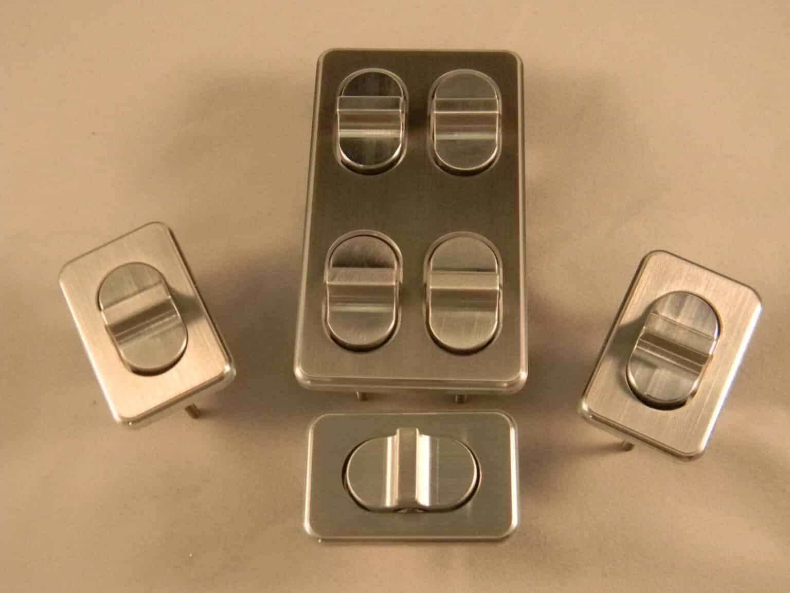 4 Door Power Window Switch Kit, 2 over 2, 3 Wire Paddle Rockers ...